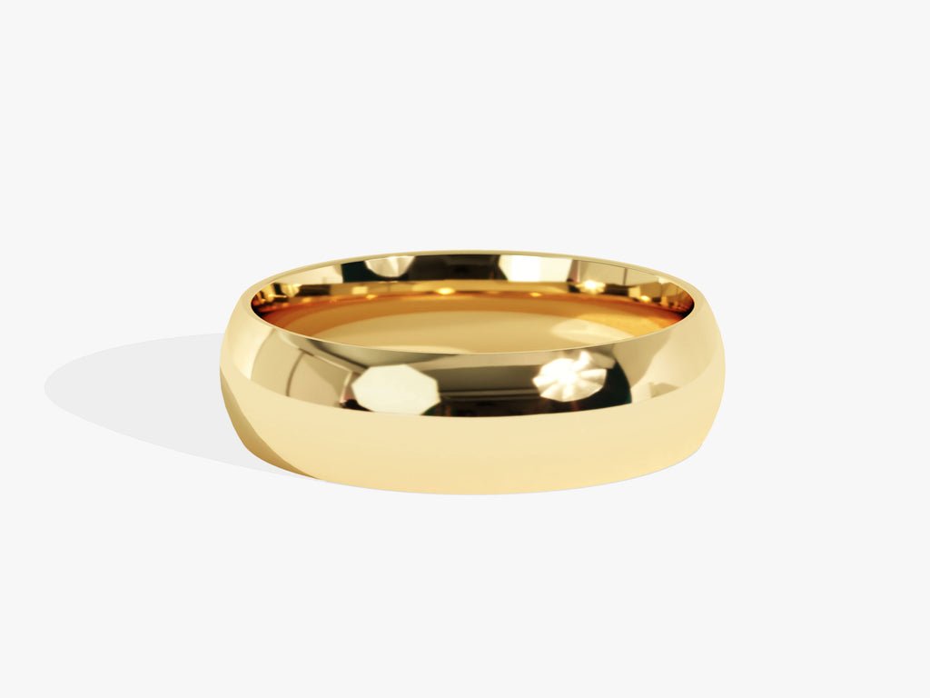 6.0mm Classic Dome Wedding Band For Women – Doozy Diamonds