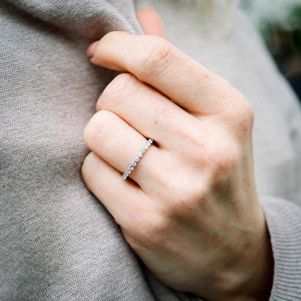 2.2mm Round Brilliant Cut Full Eternity Wedding Band – Doozy Diamonds